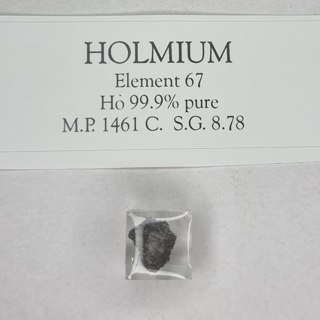 Holmium Mini Cube – Billing Metals & Manufacturing